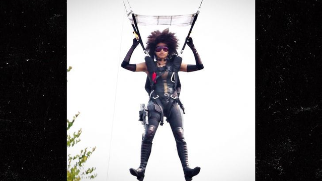 Domino Parachutes Into Toronto Set Of “Deadpool 2” | HITZ