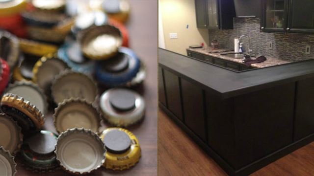 Kumpul Penutup Botol Untuk Cantikkan Dapur. Hasilnya? | ERA