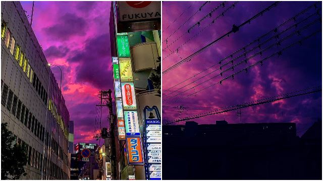 Biggest Storm Hits Japan And Turns The Sky Purple | HITZ