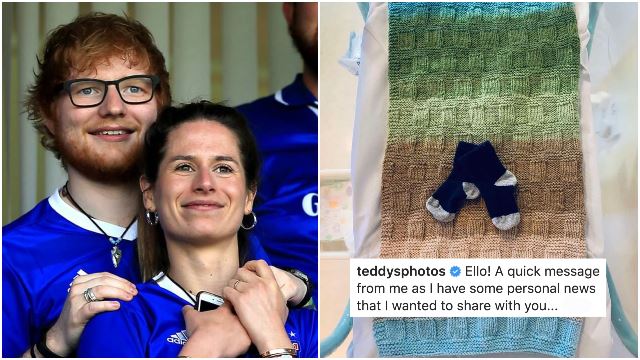 Ed Sheeran And Cherry Seaborn Welcome Baby Girl With Cute Name Reveal ...
