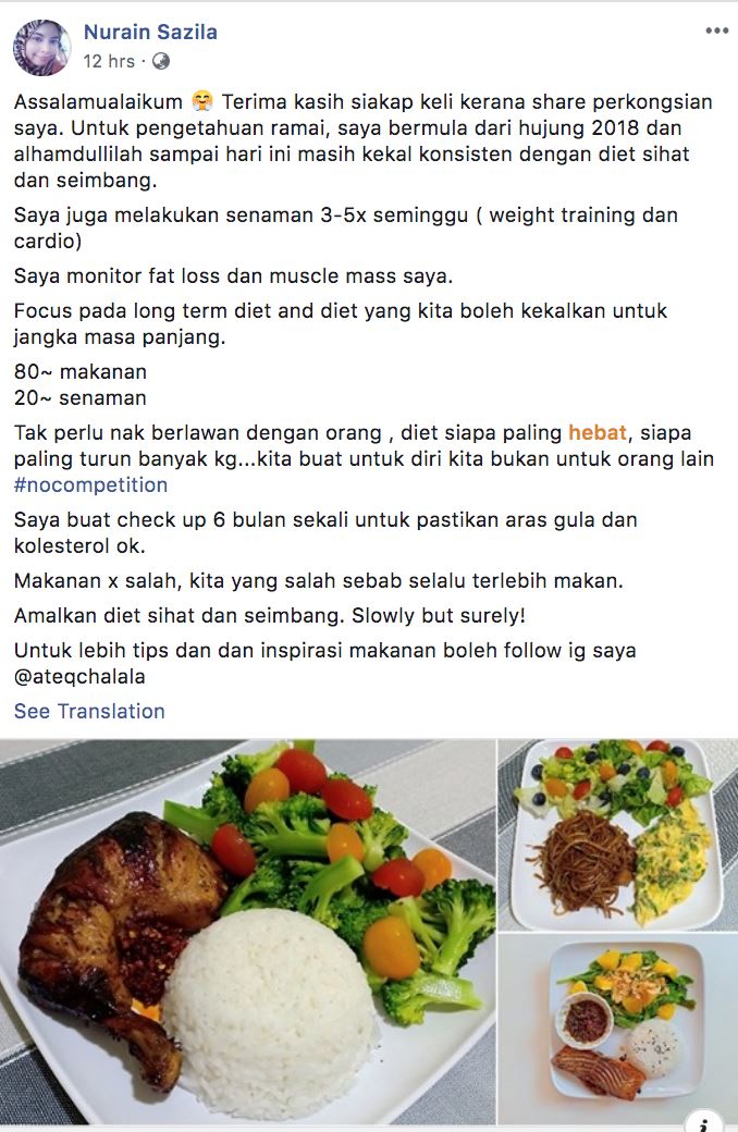 Msian Woman Says ‘Quarter-Quarter-Half’ Diet Helped Her Lose 13kgs In 3 ...