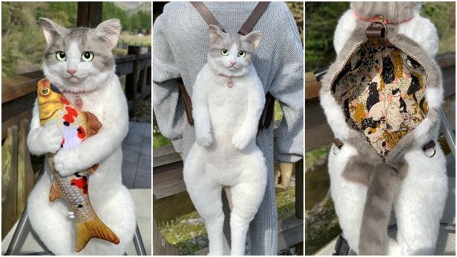 Artist Creates Hyper-realistic Cat Backpacks That’s Causing Heads To ...