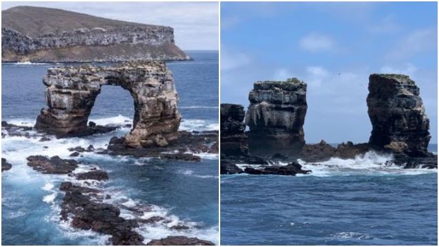 World Famous Galapagos Rock Formation, Darwin’s Arch Collapses From ...