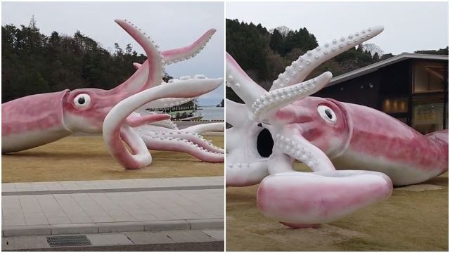 Japanese Town Builds Giant Squid Statue With Covid Relief Fund To ...