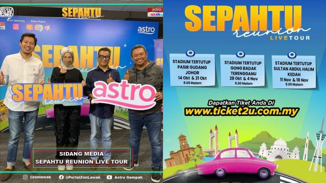 Sepahtu Reunion Tour di 3 Johor, Kedah dan Terengganu | SINAR