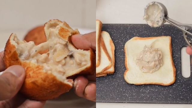 Terliur Pula Tengok! Fuh! Mudah Rupanya Nak Buat Roti Inti Carbonara Ni ...