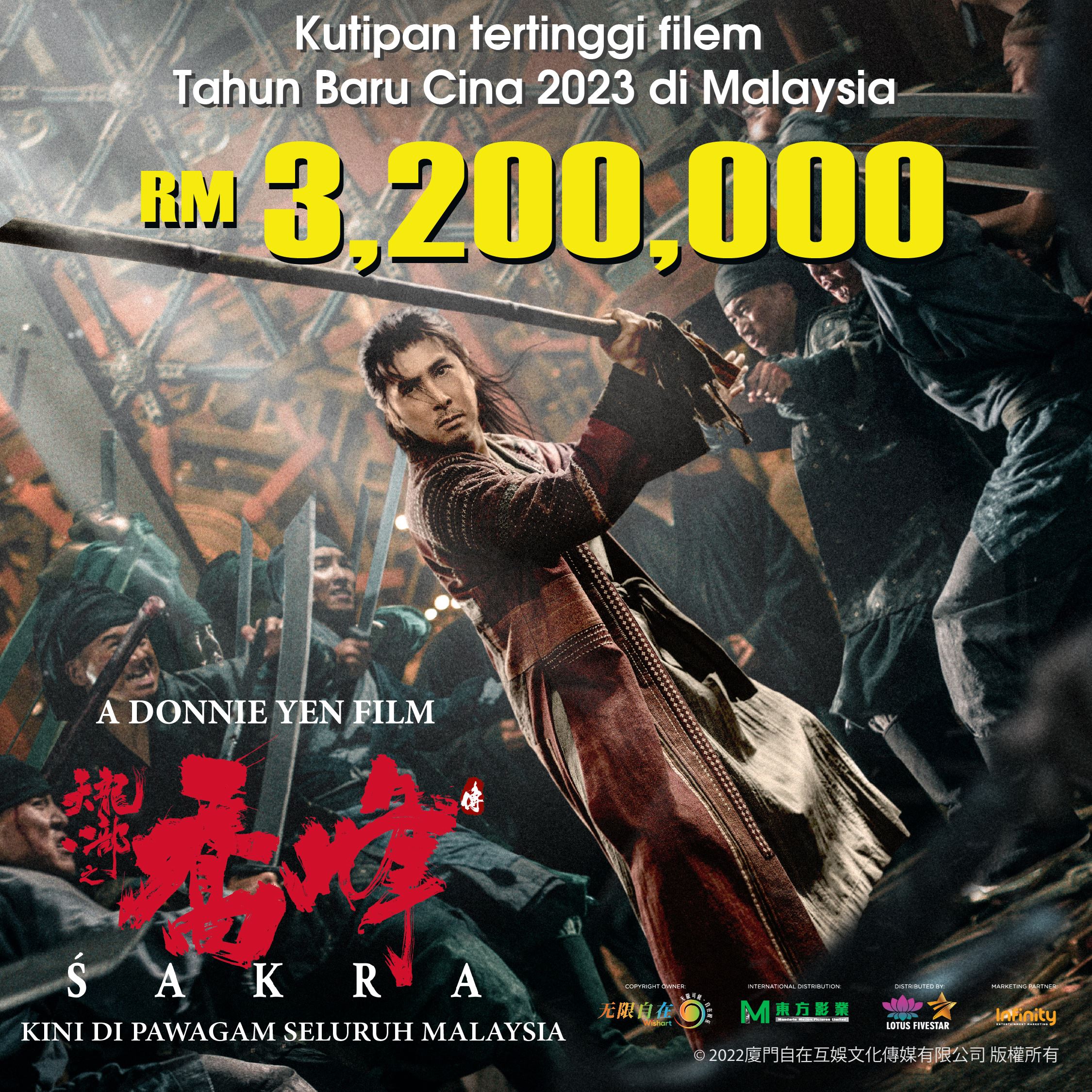 Luar Biasa! Filem SAKRA Arahan Donnie Yen Catat Kutipan Tertinggi RM 3. ...