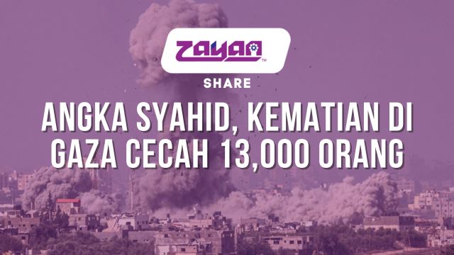 Angka Syahid, Kematian Di Gaza Cecah 13,000 Orang | ZAYAN