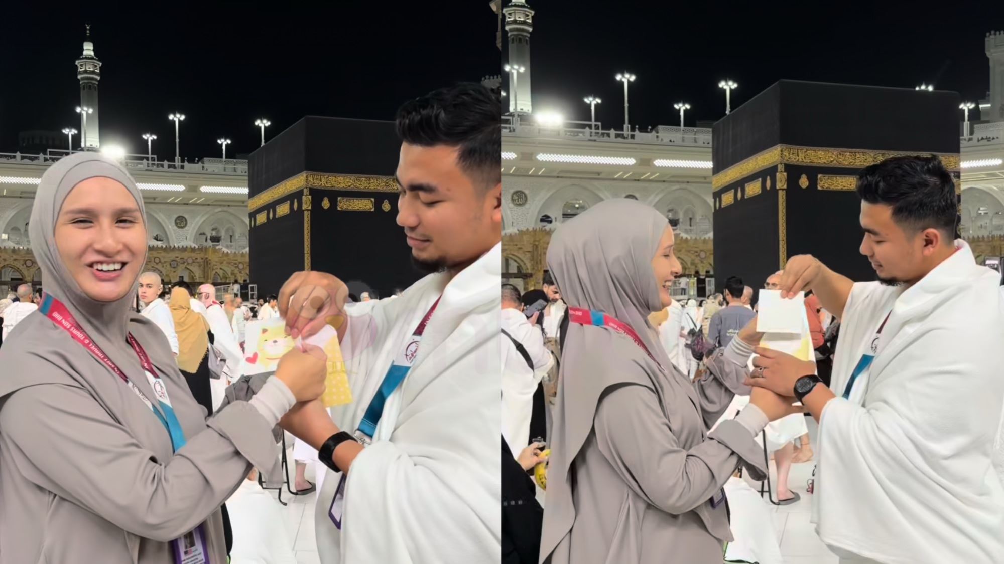 Kaabah Jadi Saksi Terindah Neera Azizi, Buat ‘Gender Reveal’ Anak ...